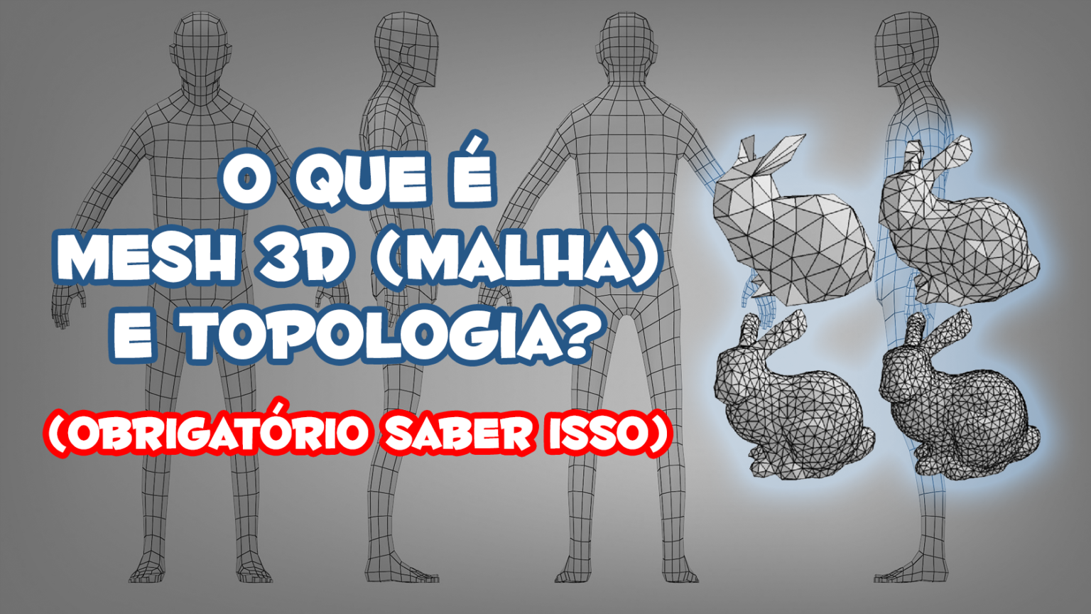 O que é Mesh e Topologia 3D? Obrigatório para Blender, Criar Jogos e ...