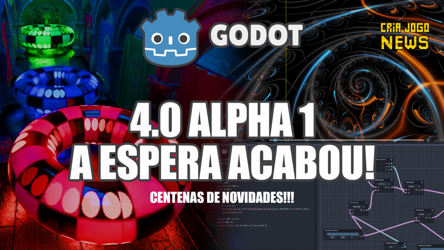Godot 4.0 Alpha 1 disponivel para Download! - Cria Jogo News EMERGENCIAL